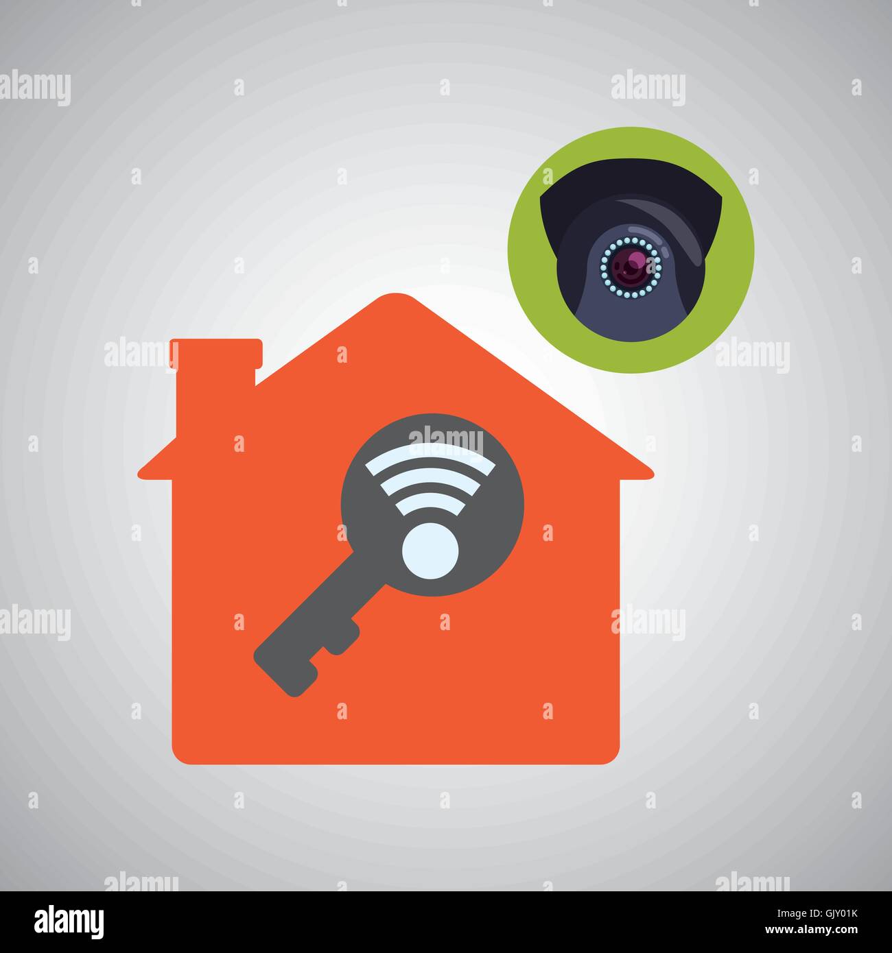 Smart house design. home icon. White background Stock Vector Image ...