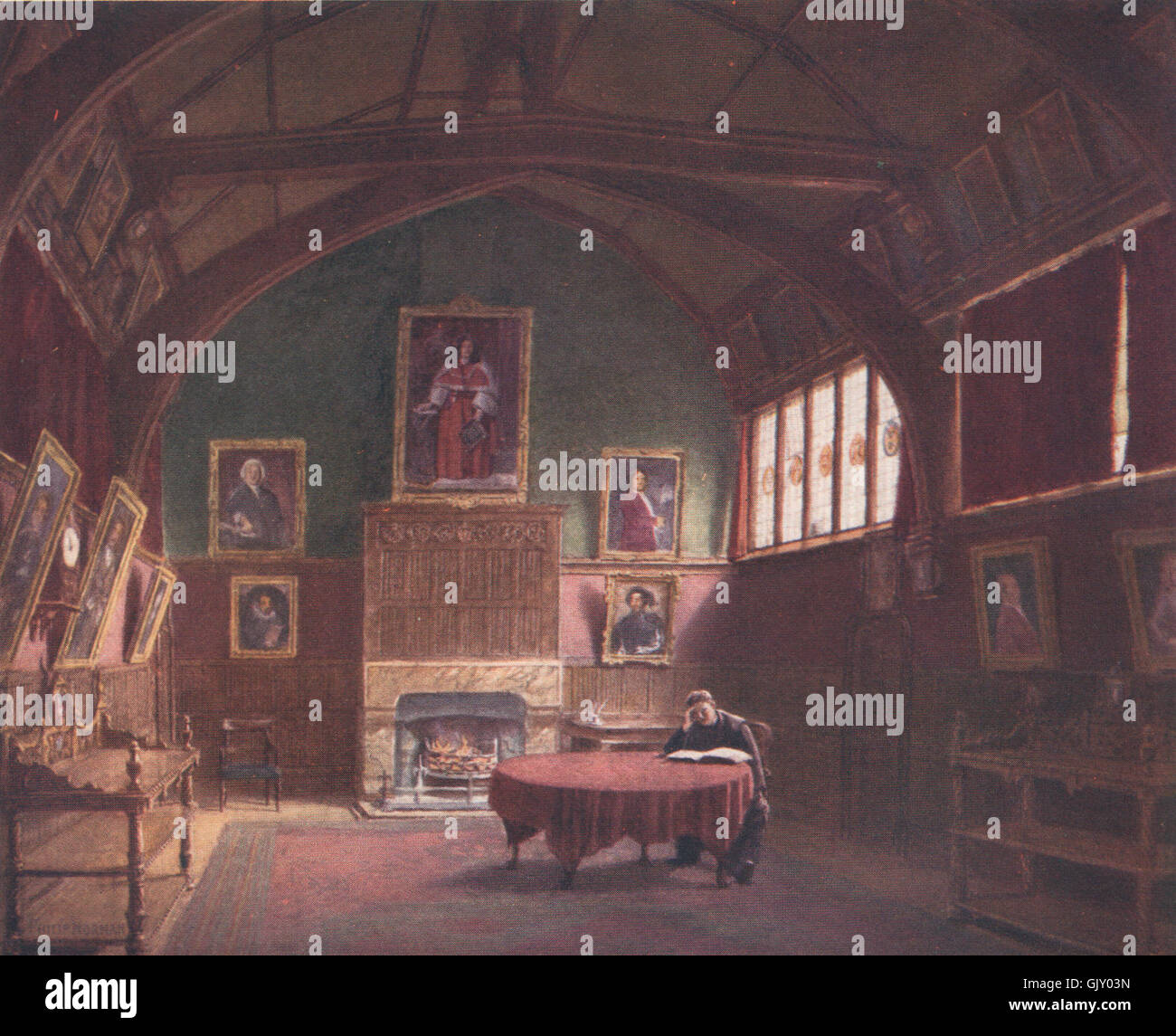 'Hall of Barnard's Inn, Holborn, 1886' by Philip Norman. Vanished ...