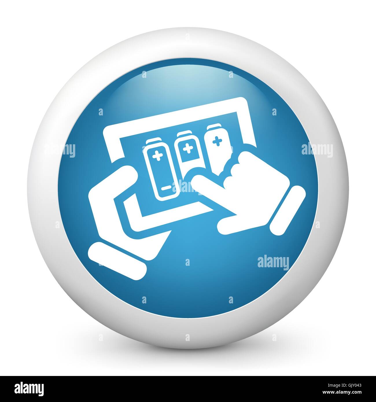 Battery level tablet Stock Vector Image & Art - Alamy