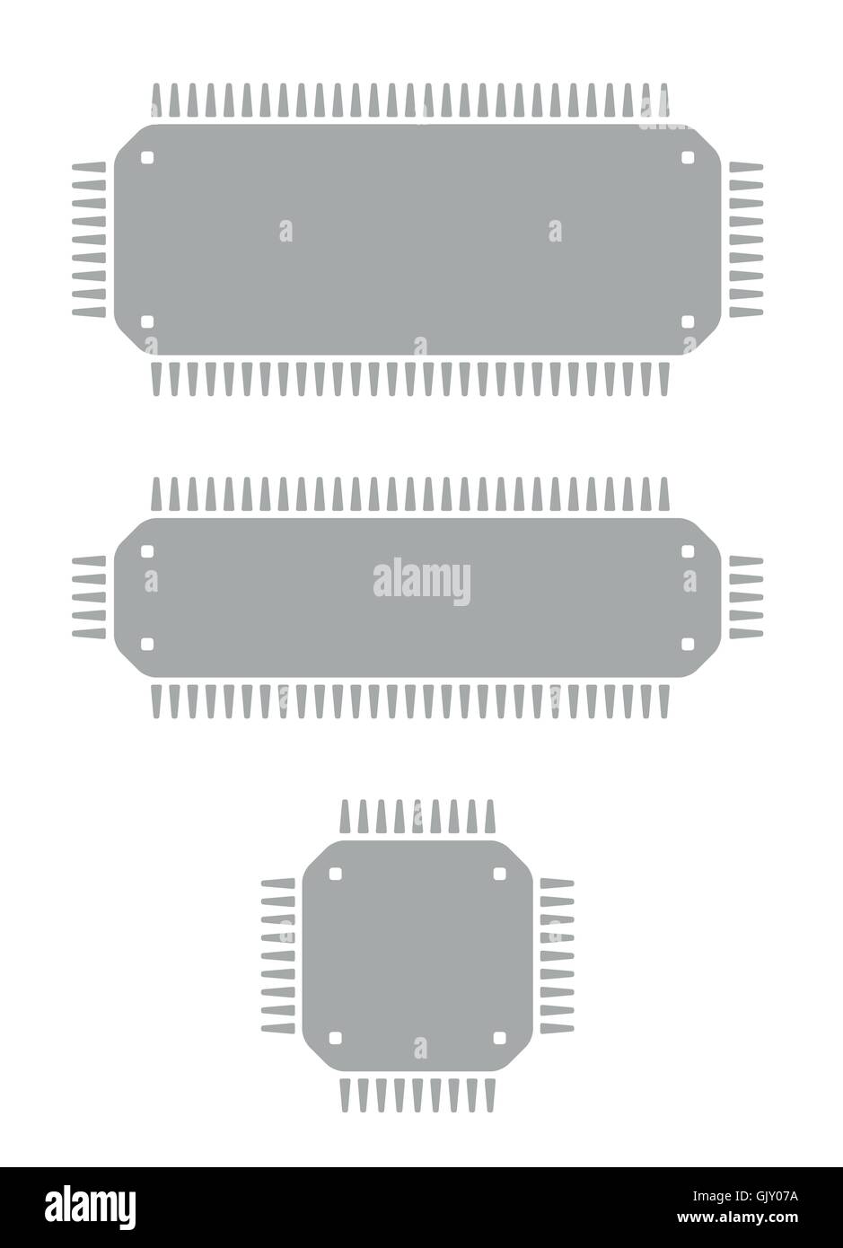 Black microchip Stock Vector Images - Alamy