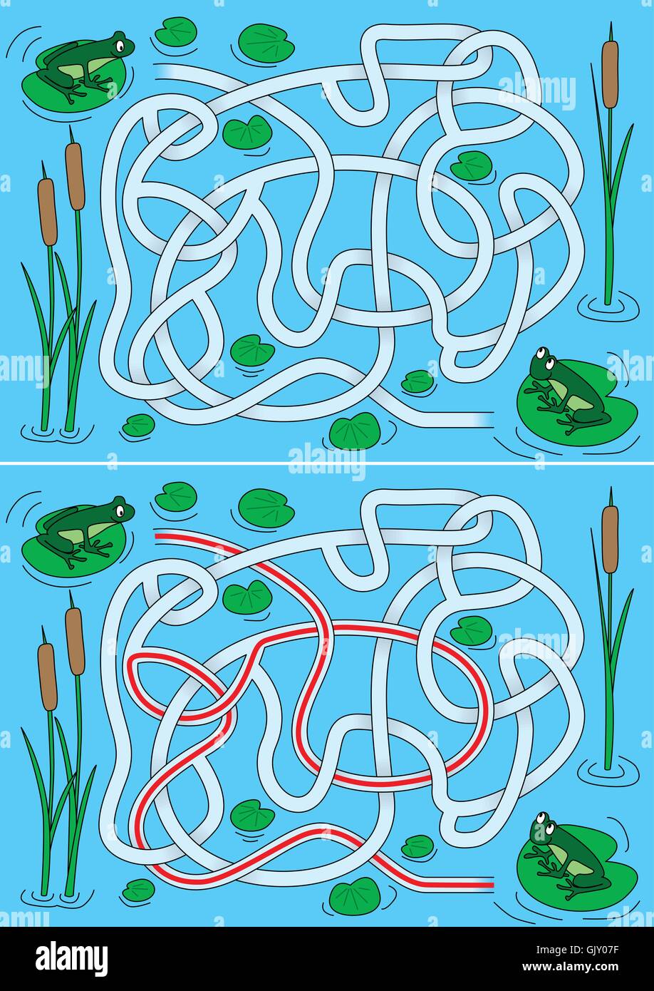 Labyrinth frog hi-res stock photography and images - Alamy