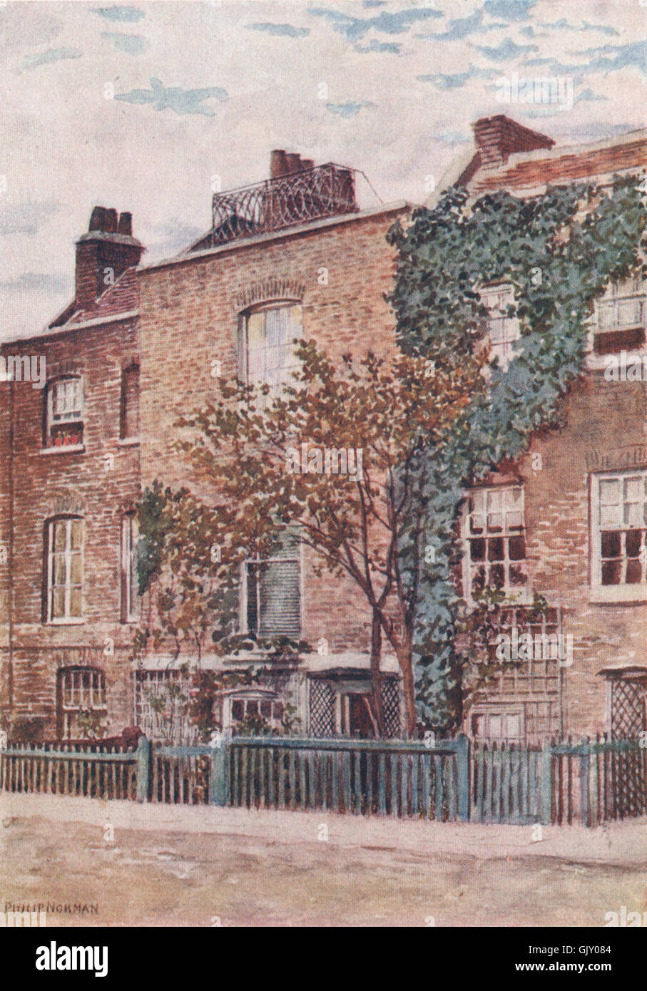 Turner's House, Cheyne Walk, Chelsea, 1887. Philip Norman. Vanished ...