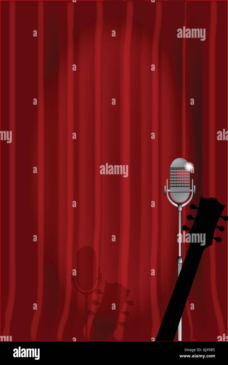 Night club singer Stock Vector Images - Alamy