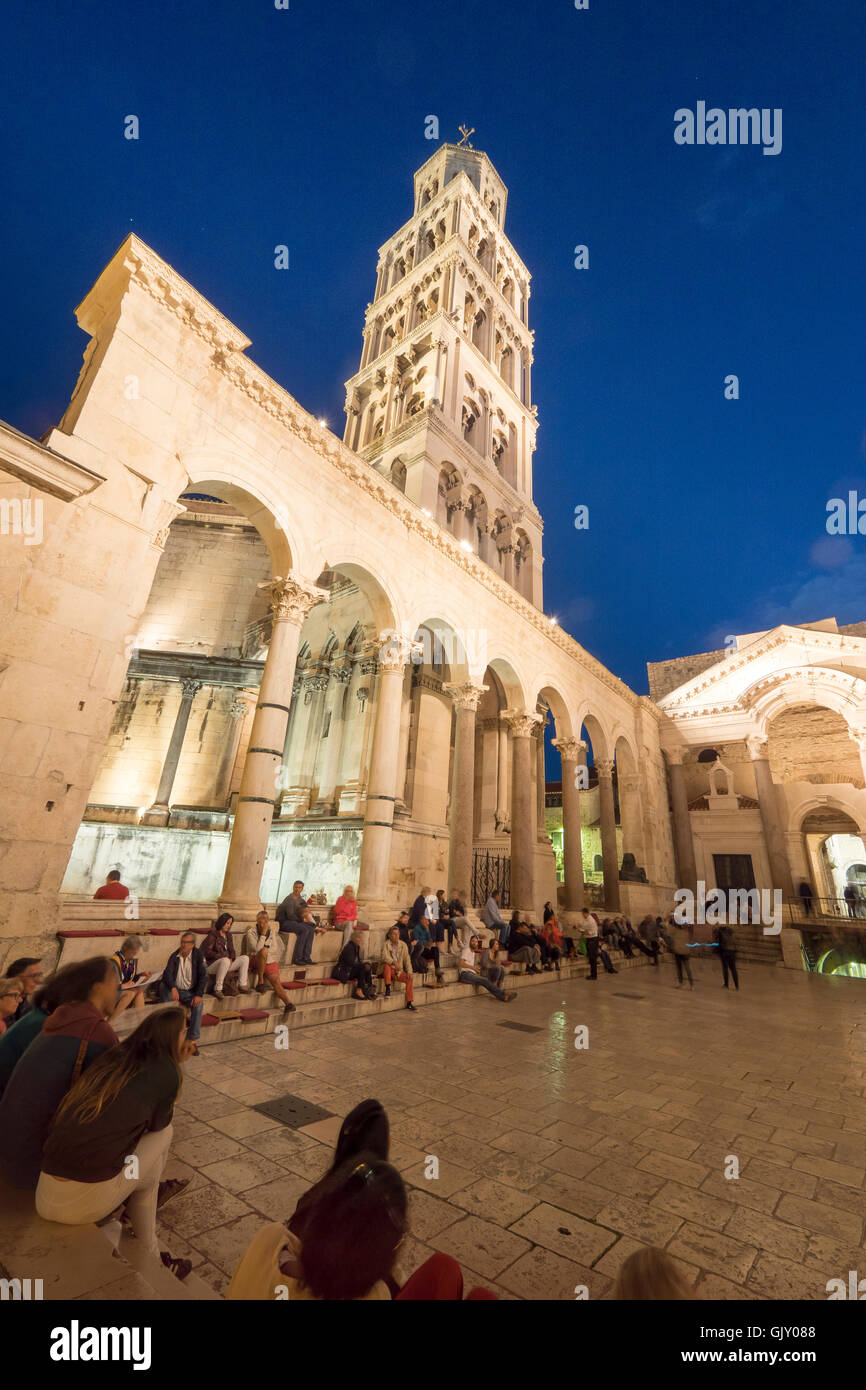 Split UNESCO World Heritage Site, Croatia, Dalmatian Coast, Diocletian ...