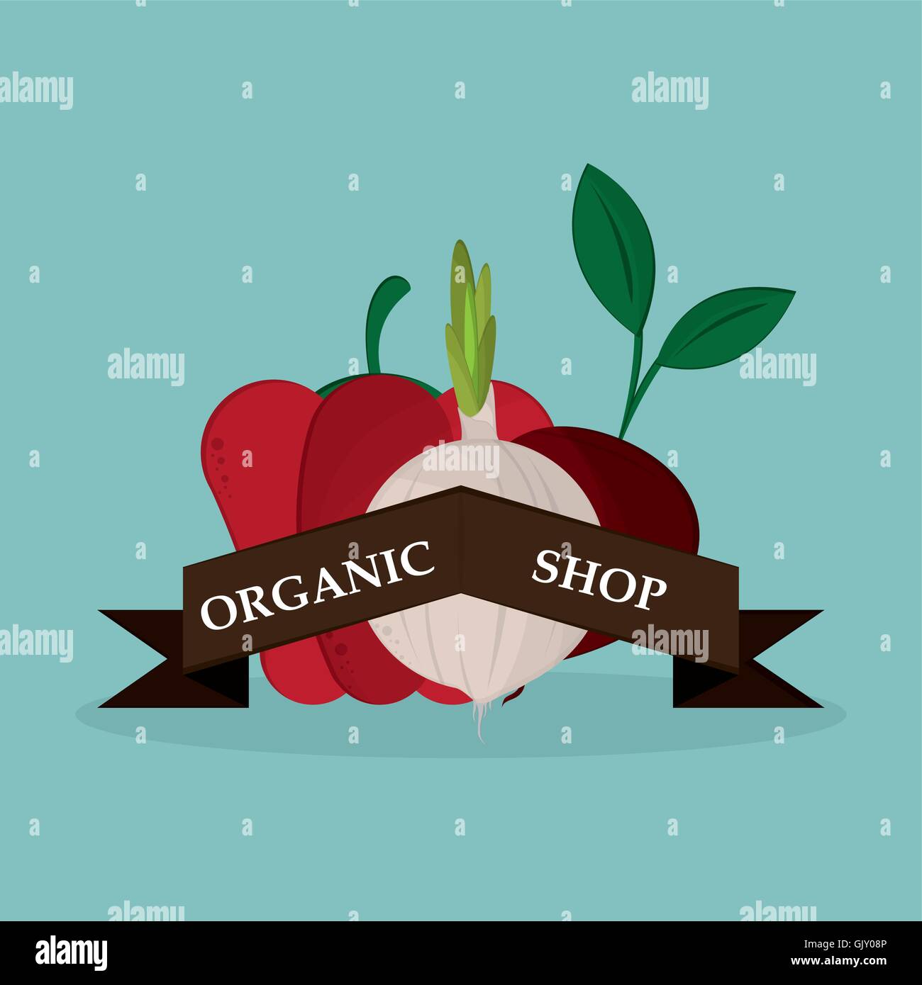 Organic shop design Stock Vector Image & Art - Alamy