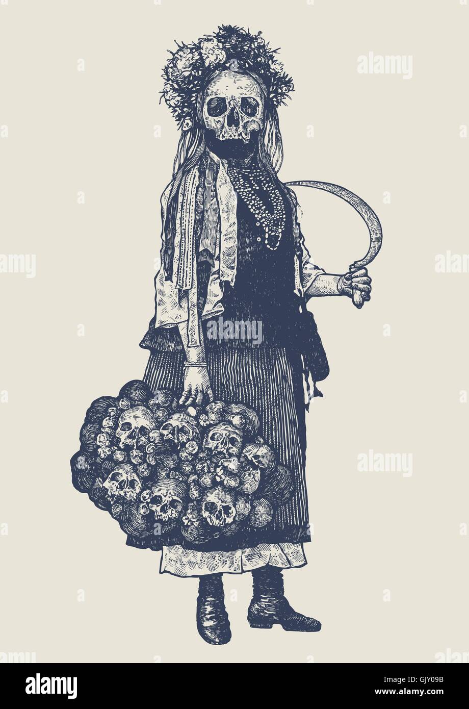 Goddess of death hi-res stock photography and images - Alamy
