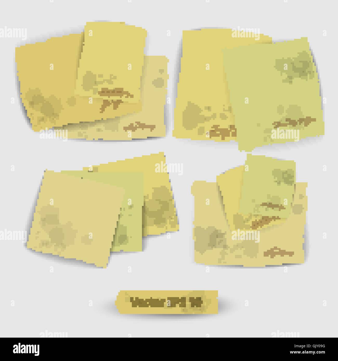 Ripped paper pieces Stock Vector Images - Alamy