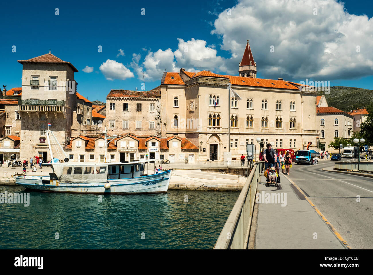 Trogir is a historic town on the Adriatic coast in Split-Dalmatia ...