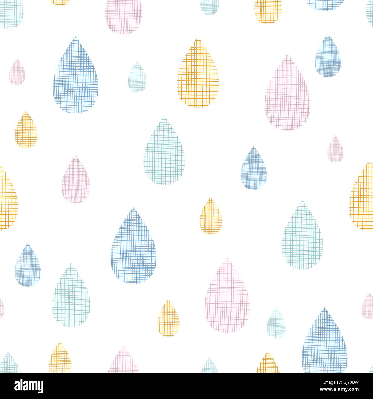 Abstract textile colorful rain drops seamless pattern background Stock ...