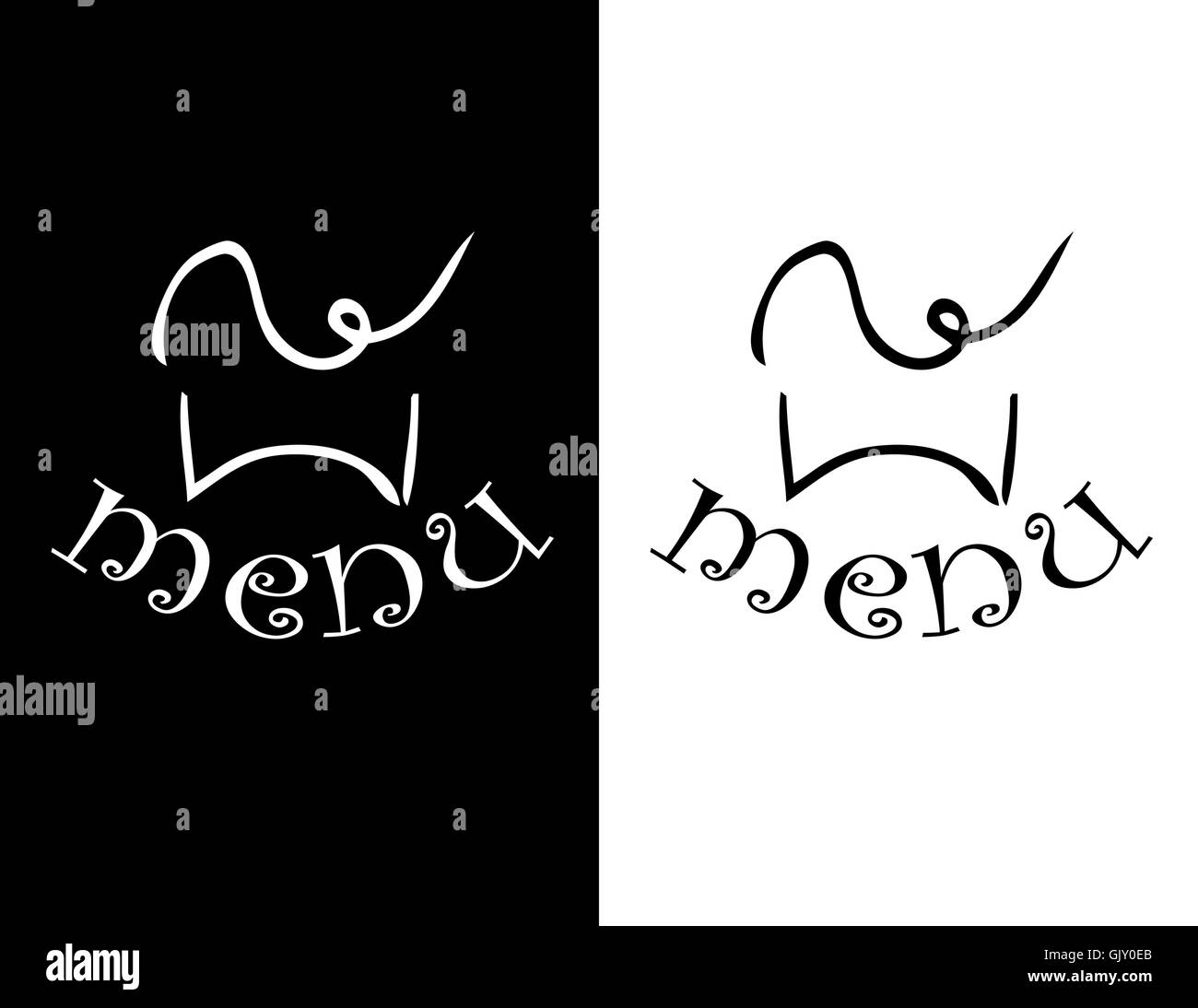 Set backgrounds menu Stock Vector Images - Alamy