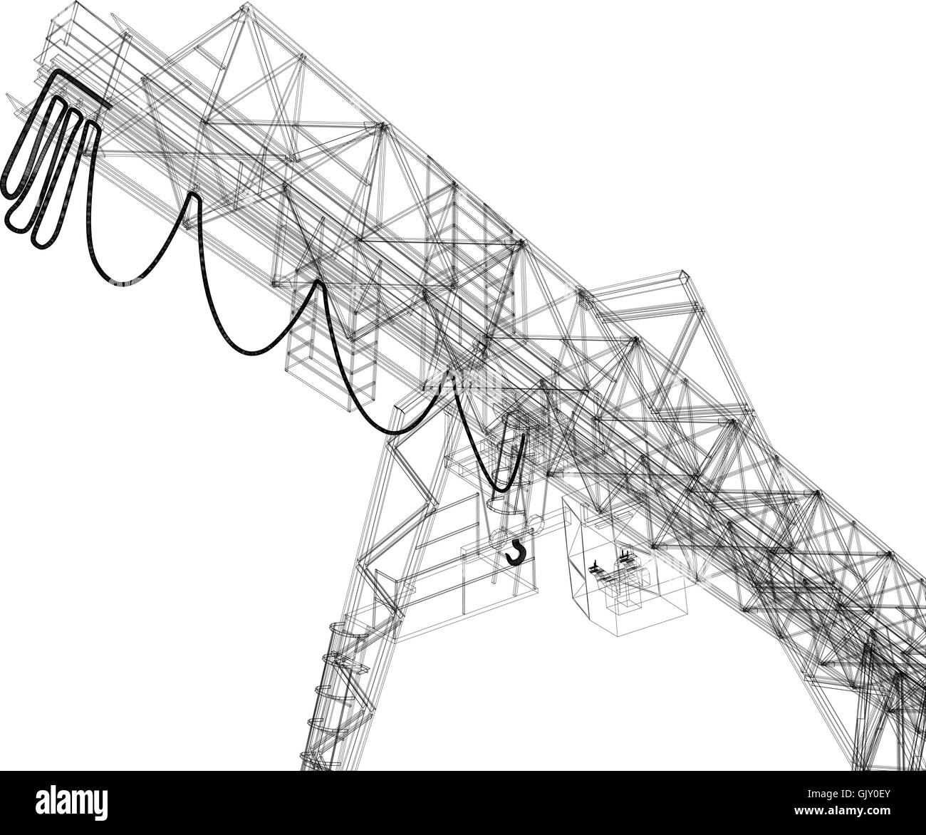 Gantry view Stock Vector Images - Alamy