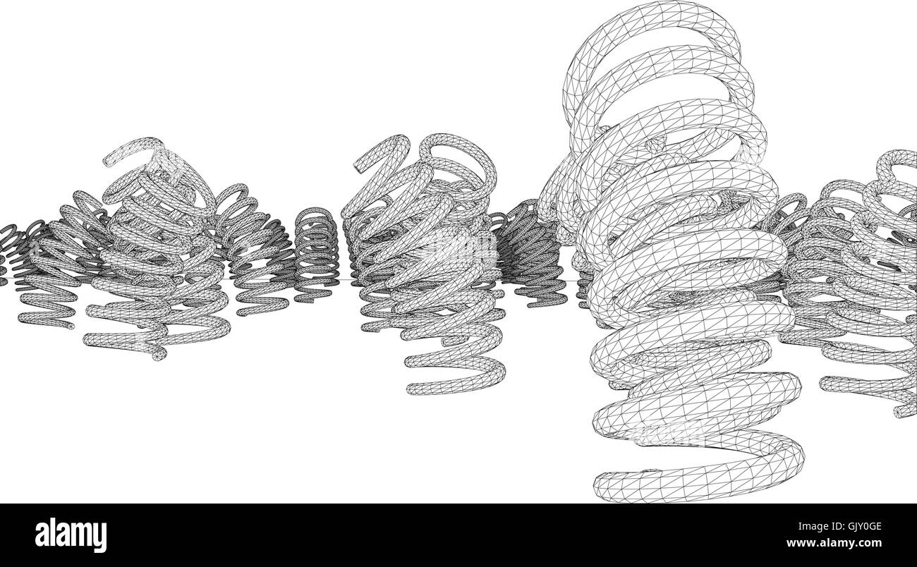 Many springs Stock Vector Images - Alamy