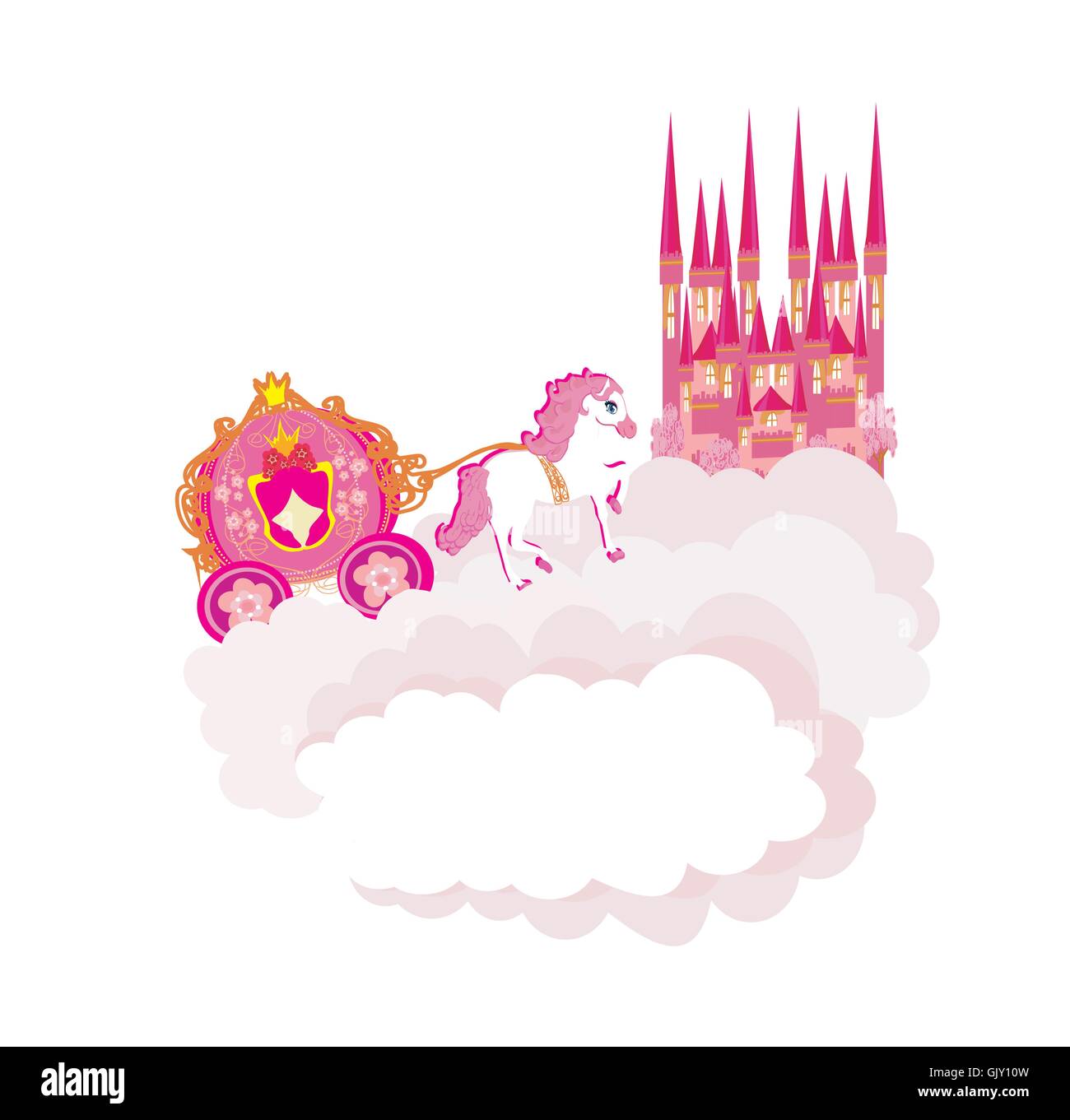 Pink sky clouds Cut Out Stock Images & Pictures - Alamy