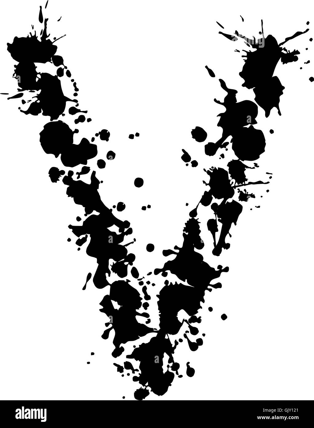 Paint spill ink water flow Stock Vector Images - Alamy