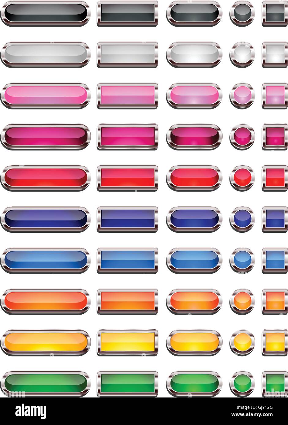 set of button Stock Vector Image & Art - Alamy