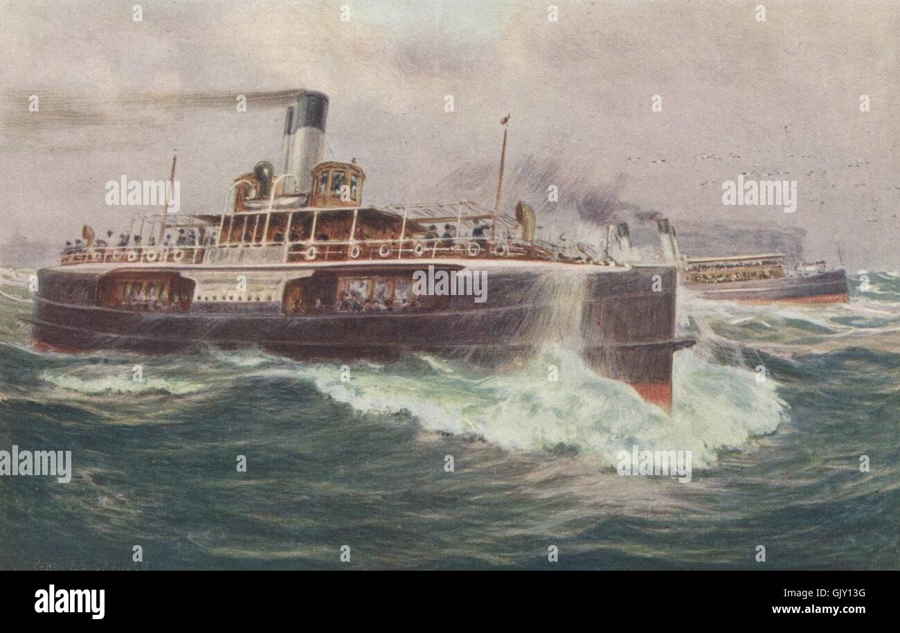 'Ferry boats off to the sea beaches' by Percy Spence. Australia, print ...