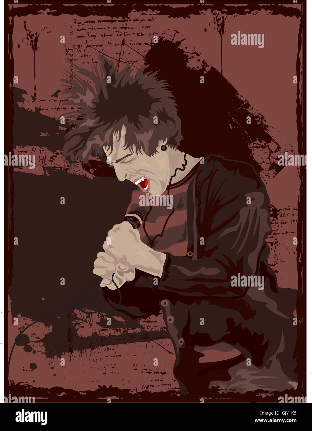 Loud singer Stock Vector Images - Alamy