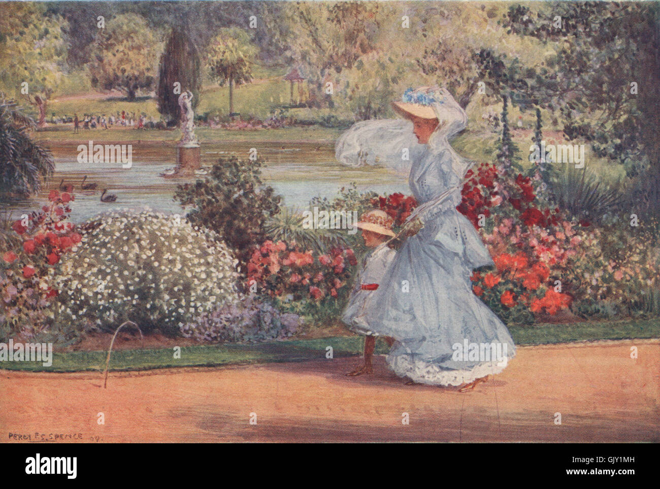 'The Botanical Gardens, Sydney' by Percy Spence. Australia, antique ...