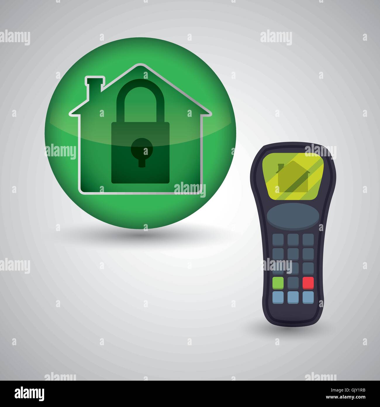 Smart house design. home icon. White background Stock Vector Image ...