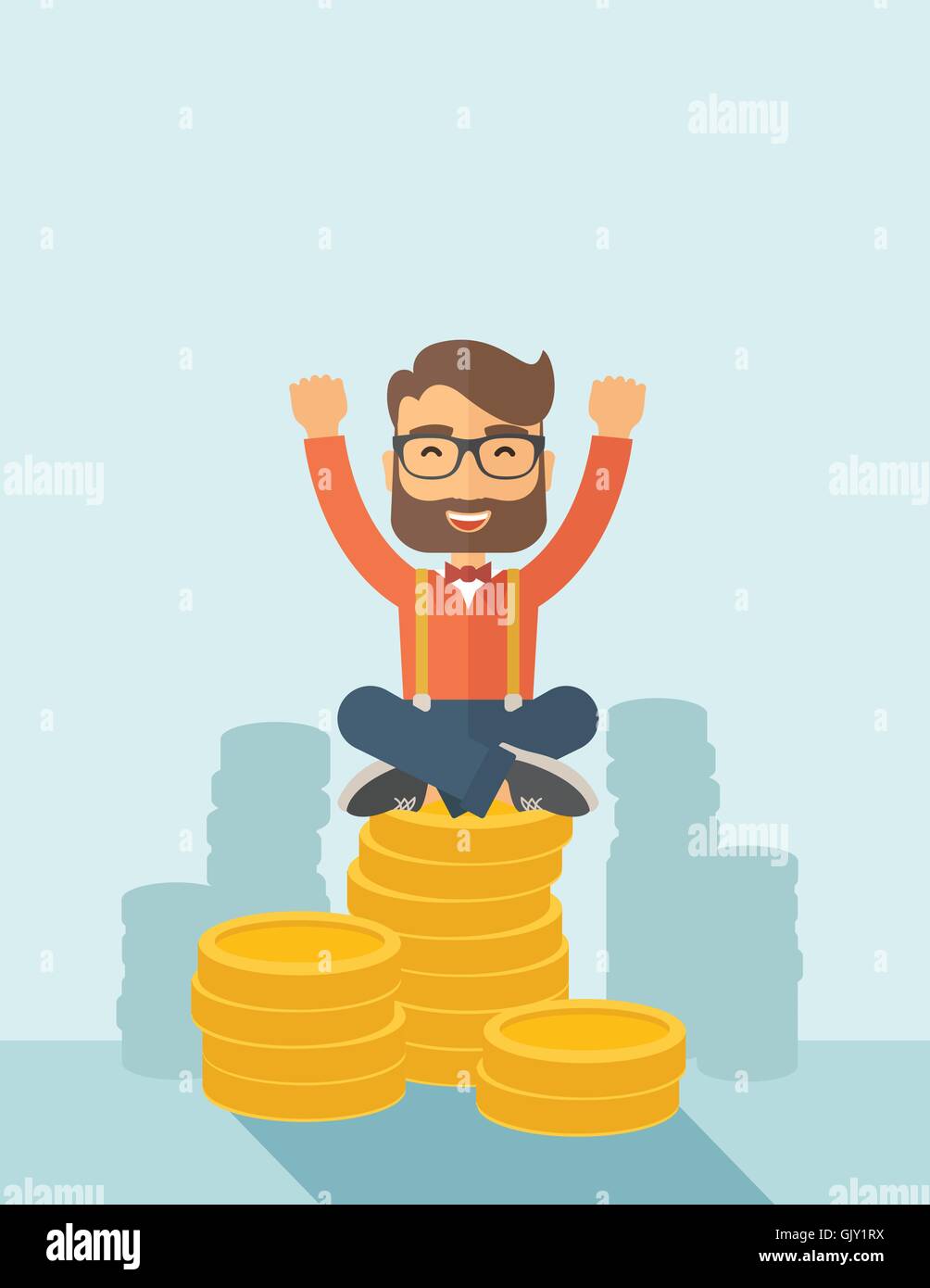 Boss happy work group Stock Vector Images - Alamy