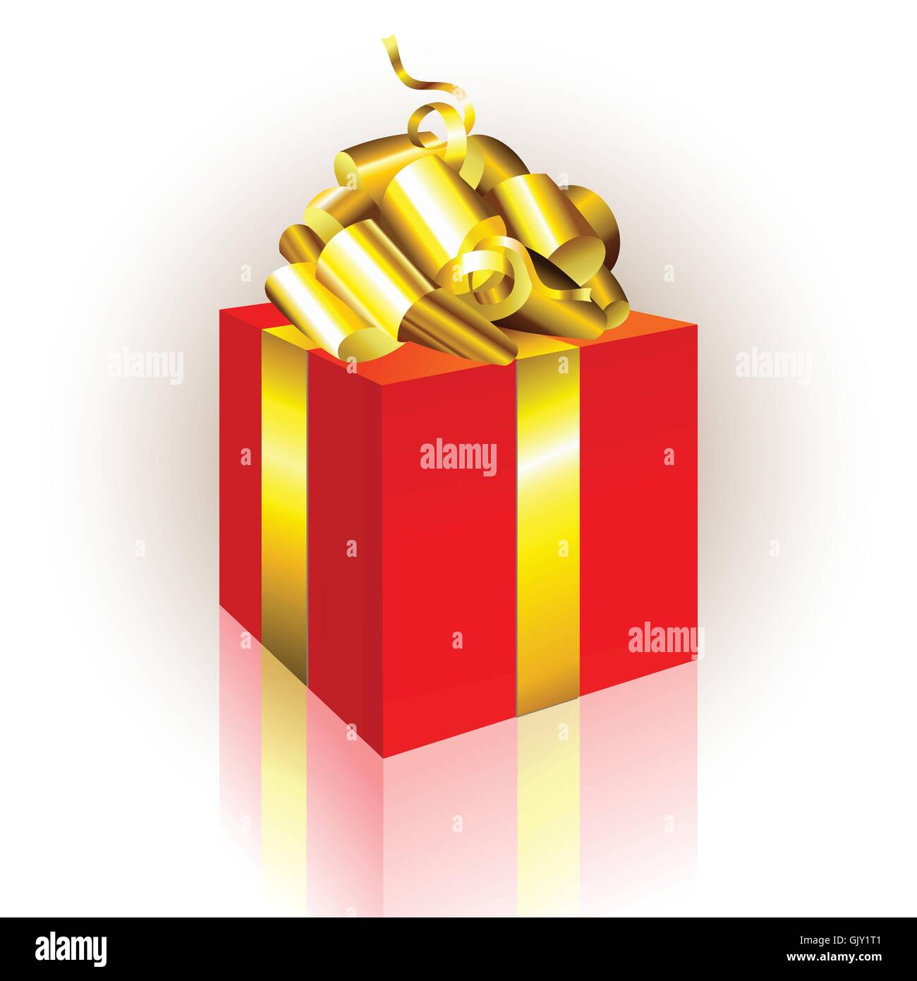 Gold white red wrapped christmas Stock Vector Images - Alamy