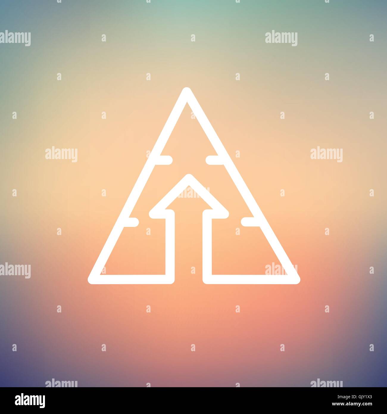 Green triangle sign hi-res stock photography and images - Alamy
