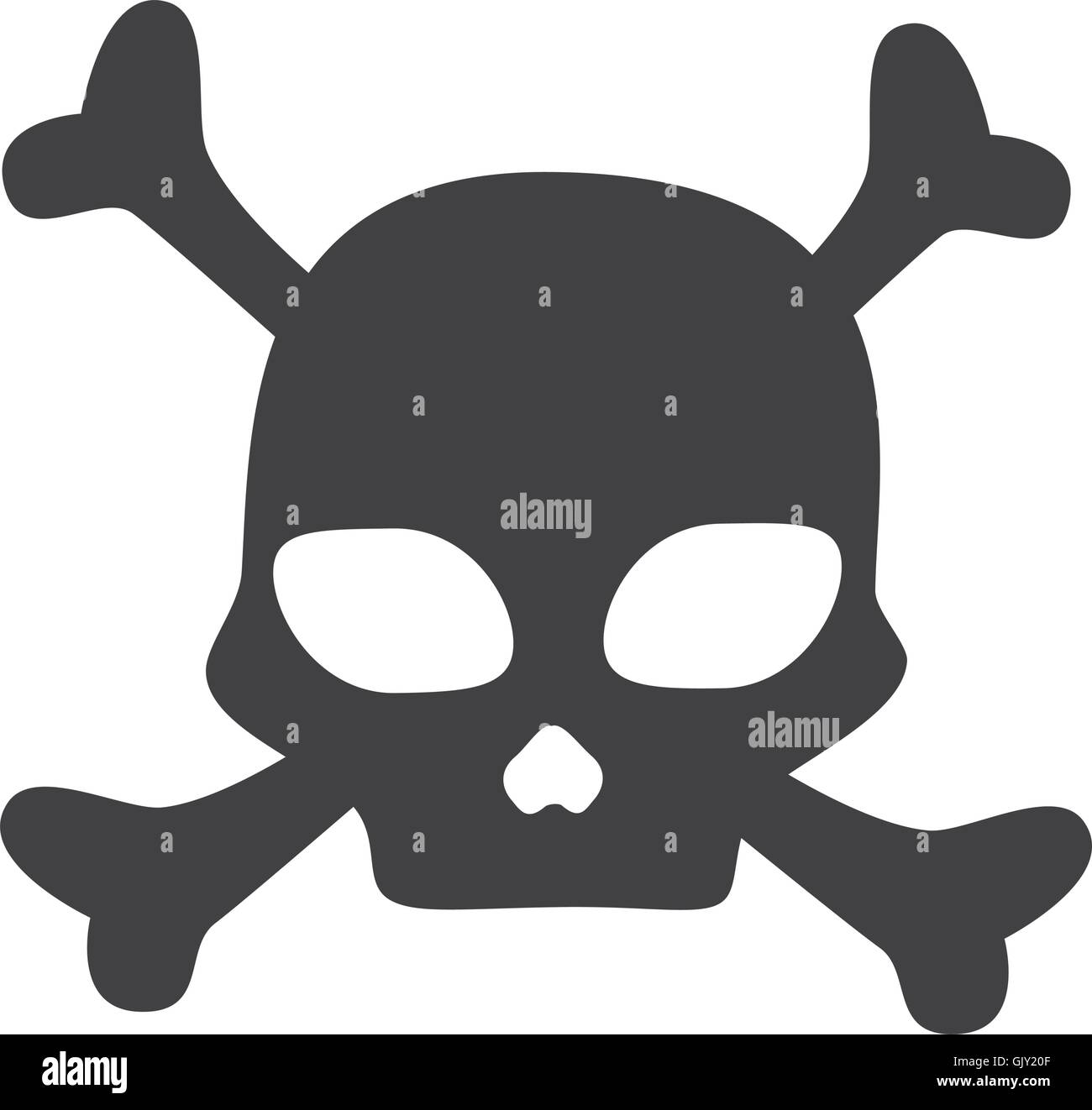 skull caution danger Stock Vector Image & Art - Alamy