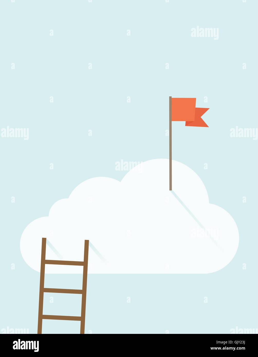 Red success flag Stock Vector Images - Alamy