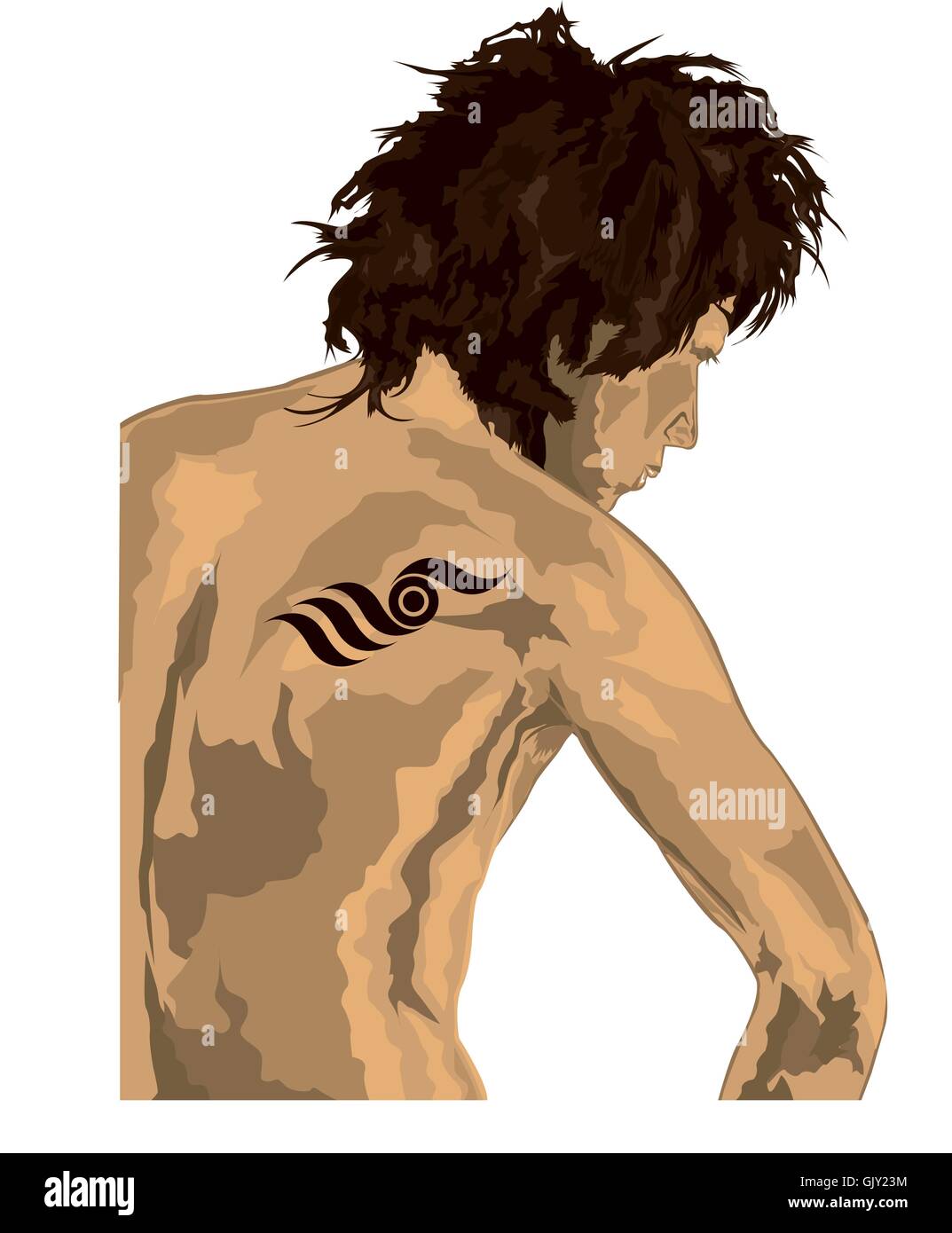 Cool body tattoo Stock Vector Images - Alamy