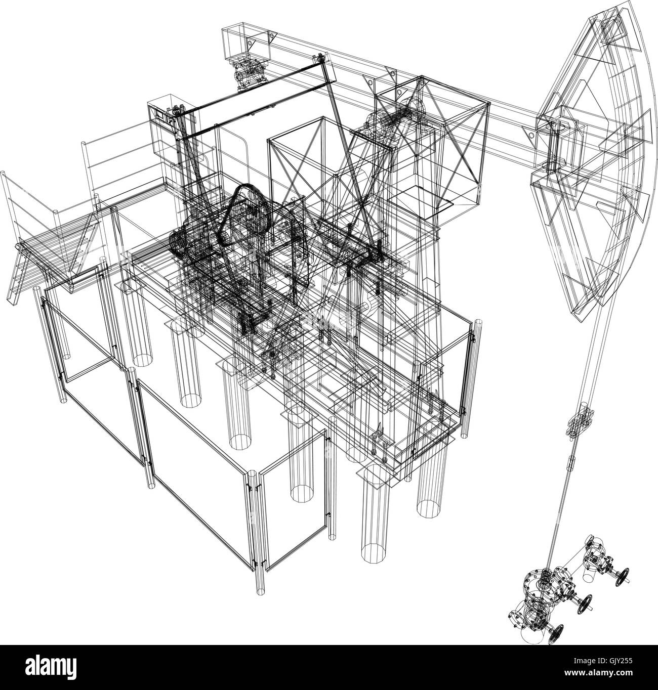 Pump piping Stock Vector Images - Alamy