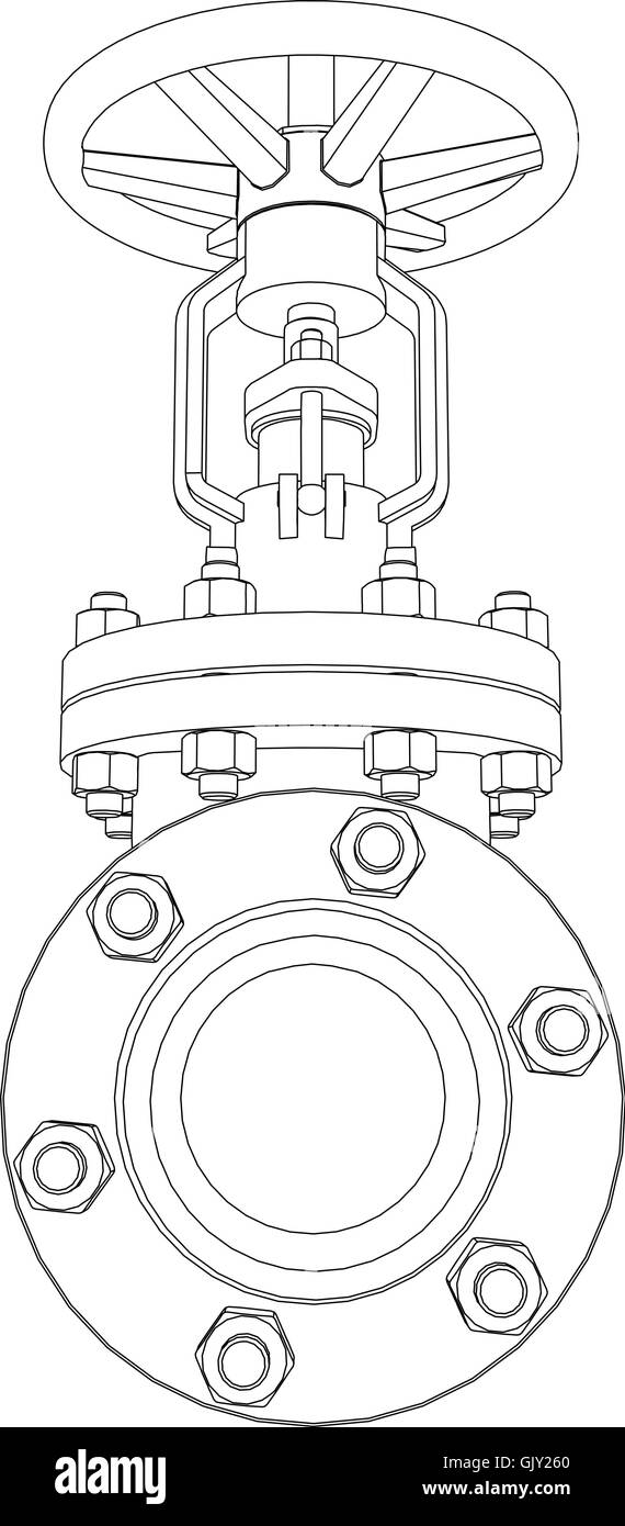 Manufacturing equipment view Stock Vector Images - Alamy