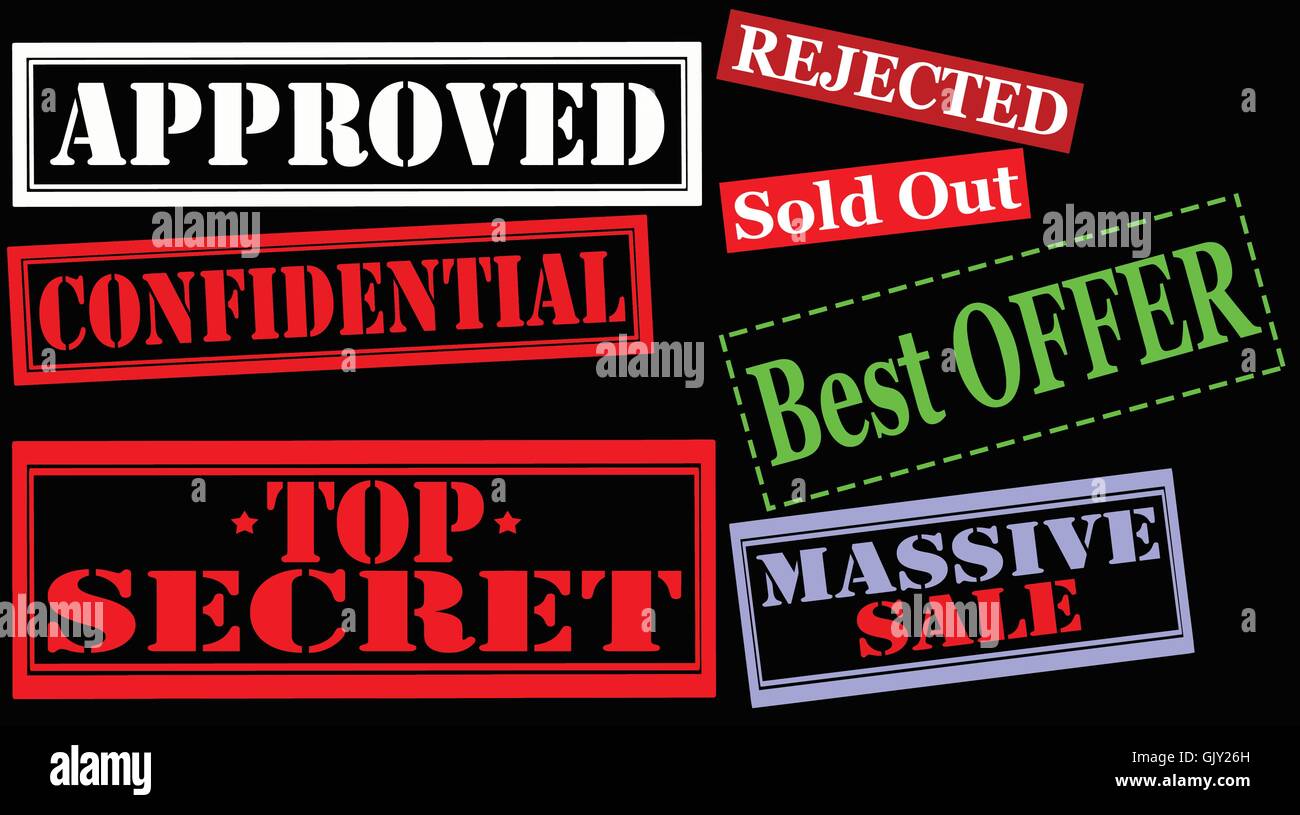 Rejected take off Stock Vector Images - Alamy