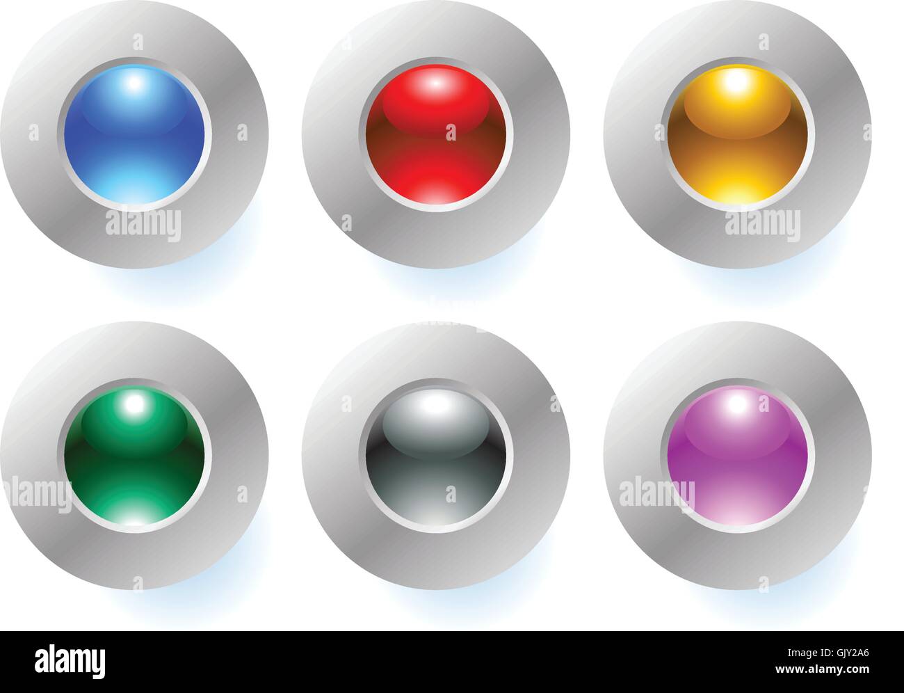 set of buttons Stock Vector Image & Art - Alamy