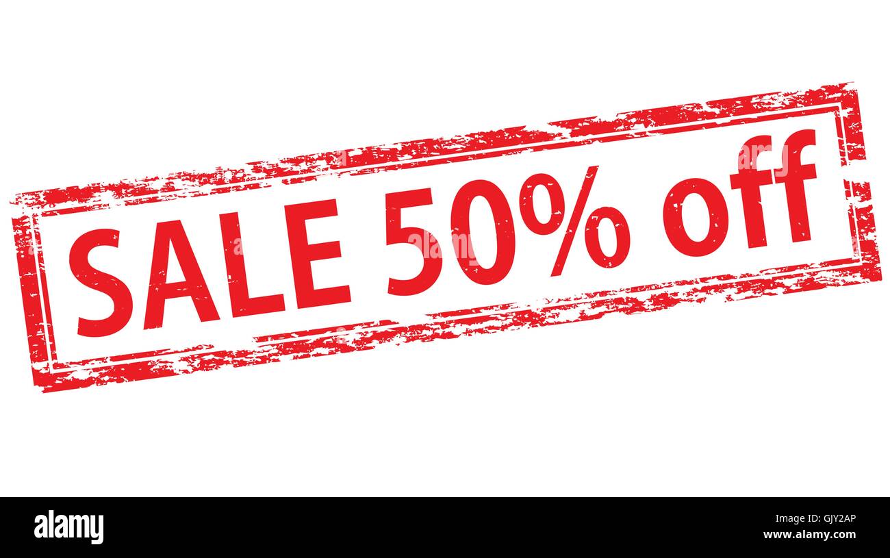 Fifty percent off Stock Vector Images - Alamy