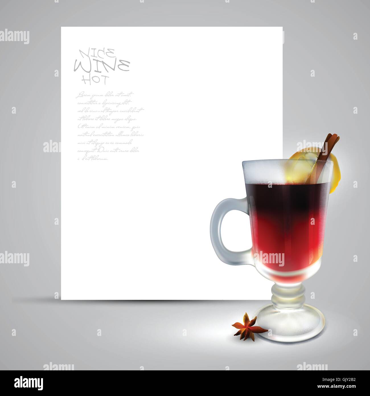 Hot wine Stock Vector Images - Alamy