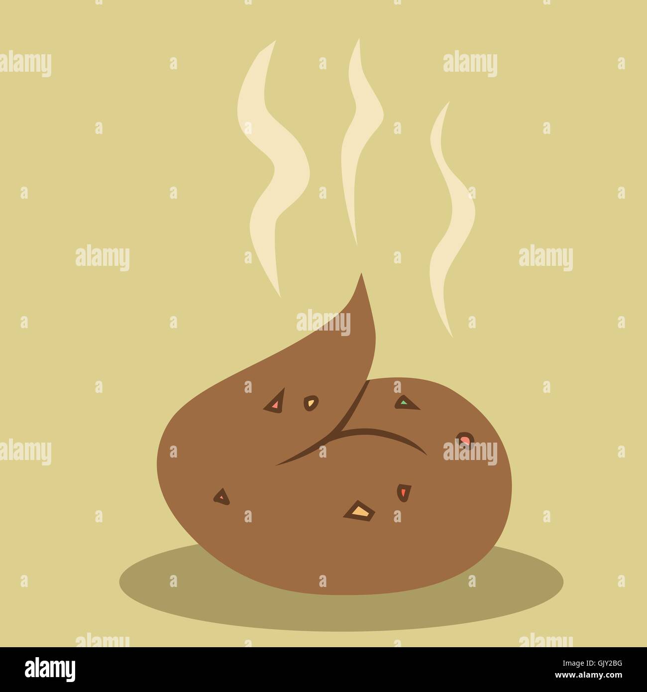 Brown fresh shit steaming warm Stock Vector Image & Art - Alamy
