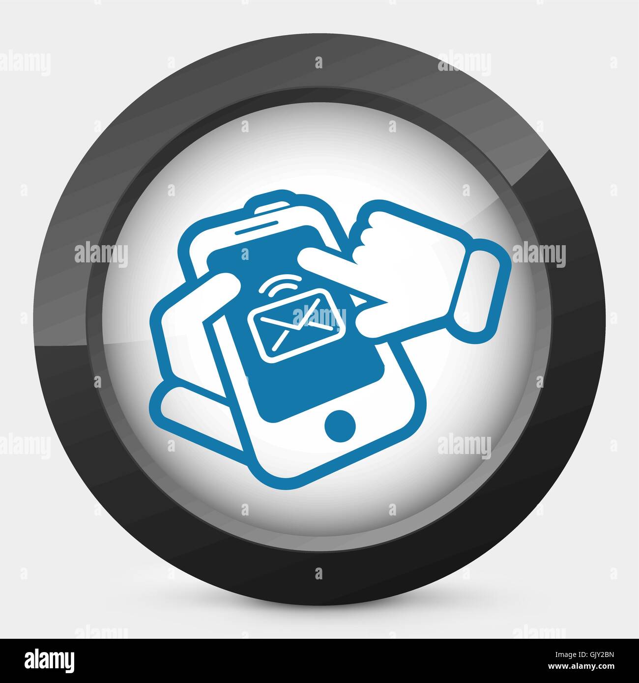 Phone message icon Stock Vector Image & Art - Alamy