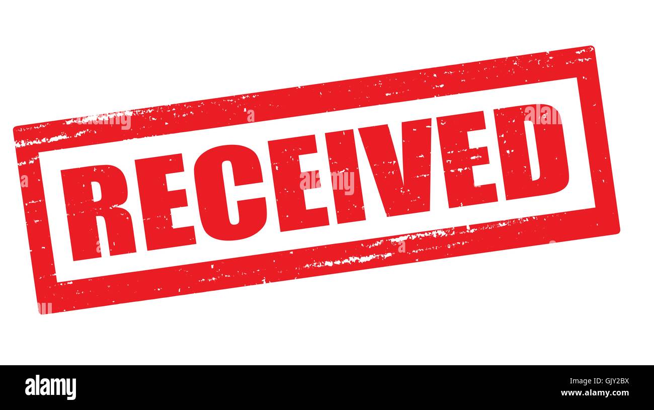 Received sign Stock Vector Images - Alamy