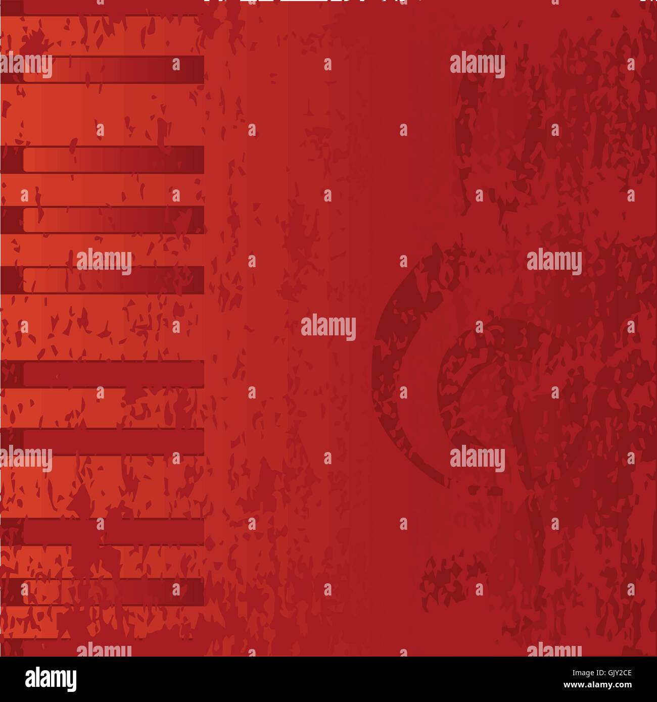 Red Musical Background Stock Vector Image & Art - Alamy
