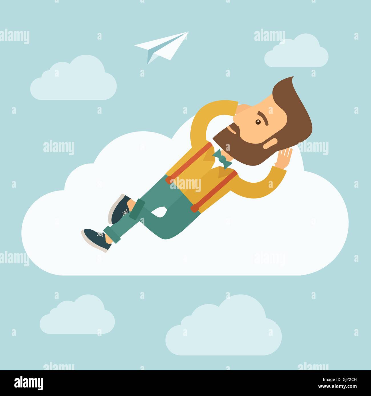 Man cloud Stock Vector Images - Alamy