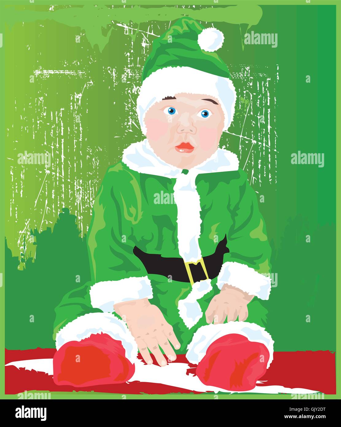 Christmas decorations santa face Stock Vector Images - Alamy