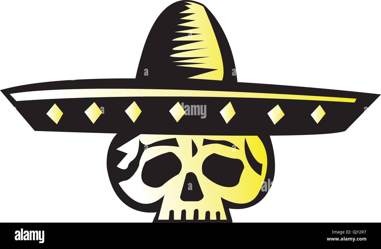 Skull mexican flowers Stock Vector Images - Alamy