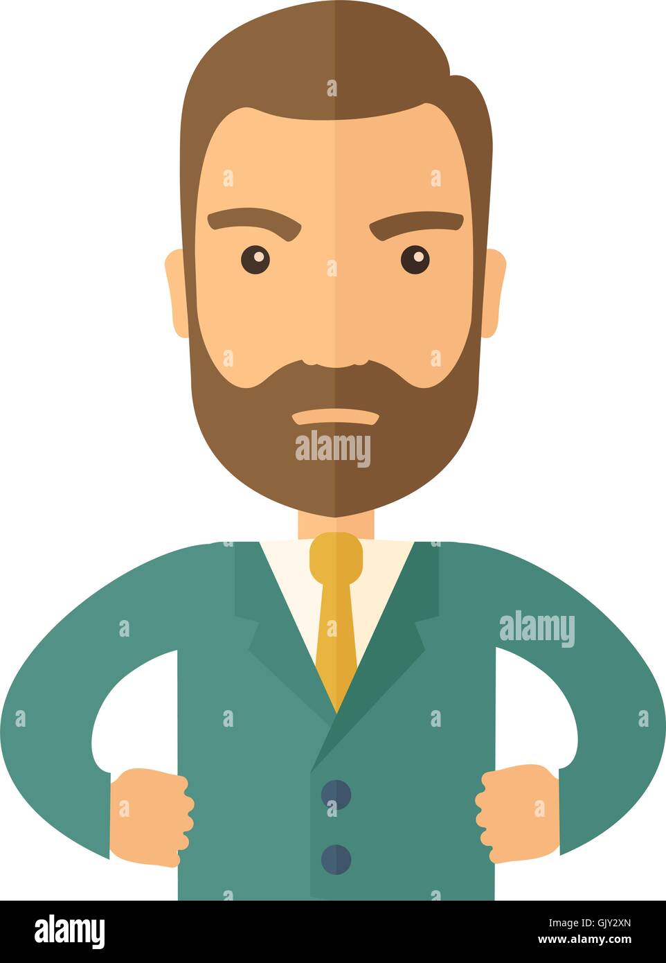 Angry boss employee man Stock Vector Images - Alamy