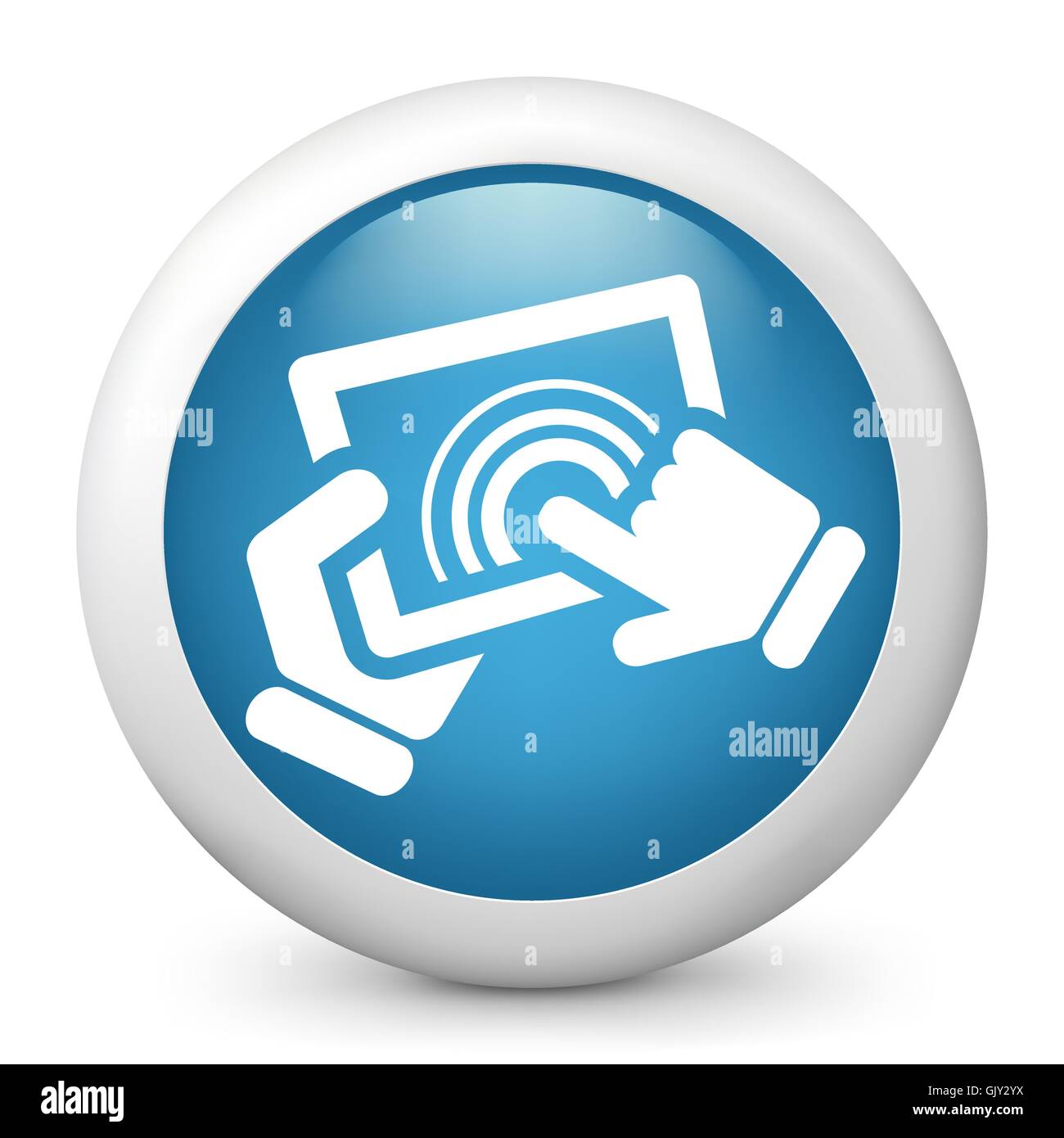 Multitouch screen Cut Out Stock Images & Pictures - Alamy