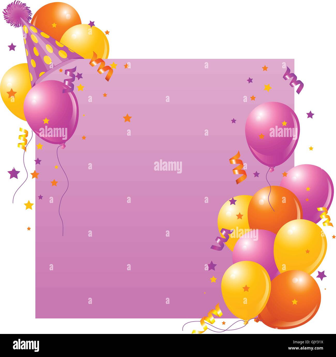 Party hat birthday Stock Vector Images - Alamy