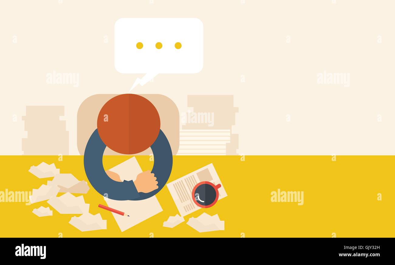 Man hand writing writer Stock Vector Images - Alamy