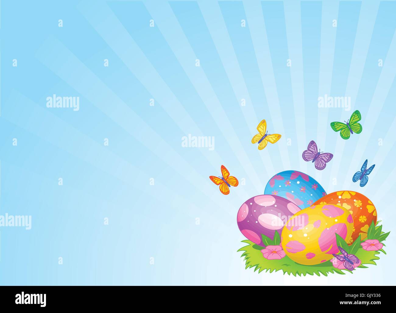 Beautiful Easter eggs background Stock Vector Image & Art - Alamy