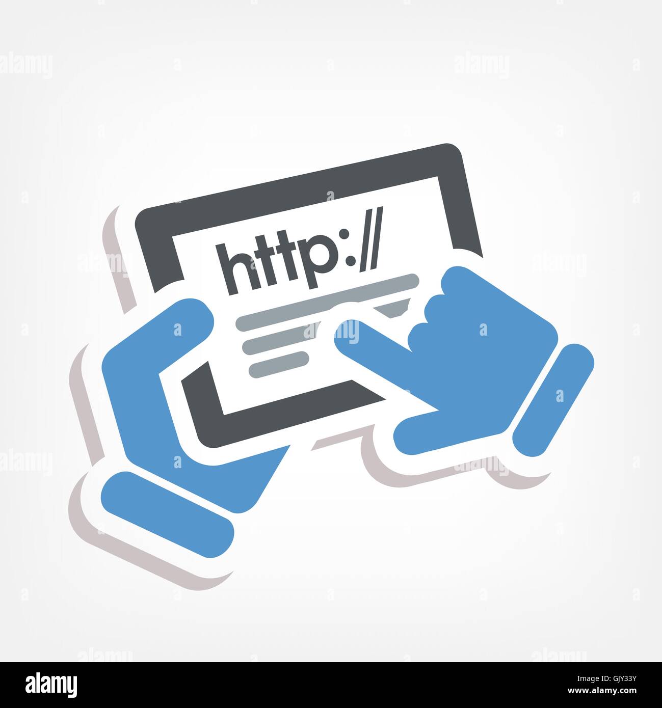 Touchscreen laptop Stock Vector Images - Alamy