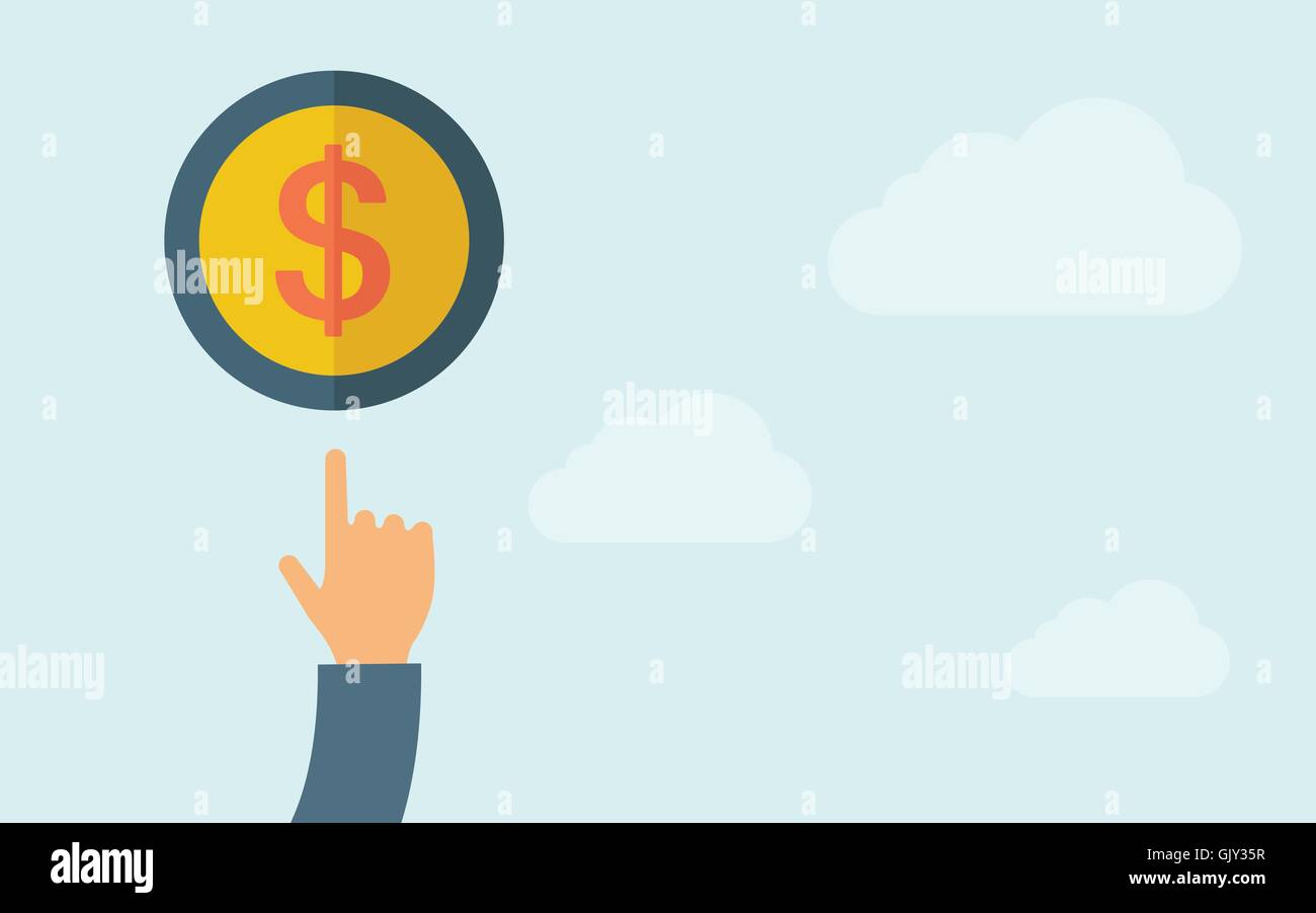 Hand dollar vector Stock Vector Images - Alamy