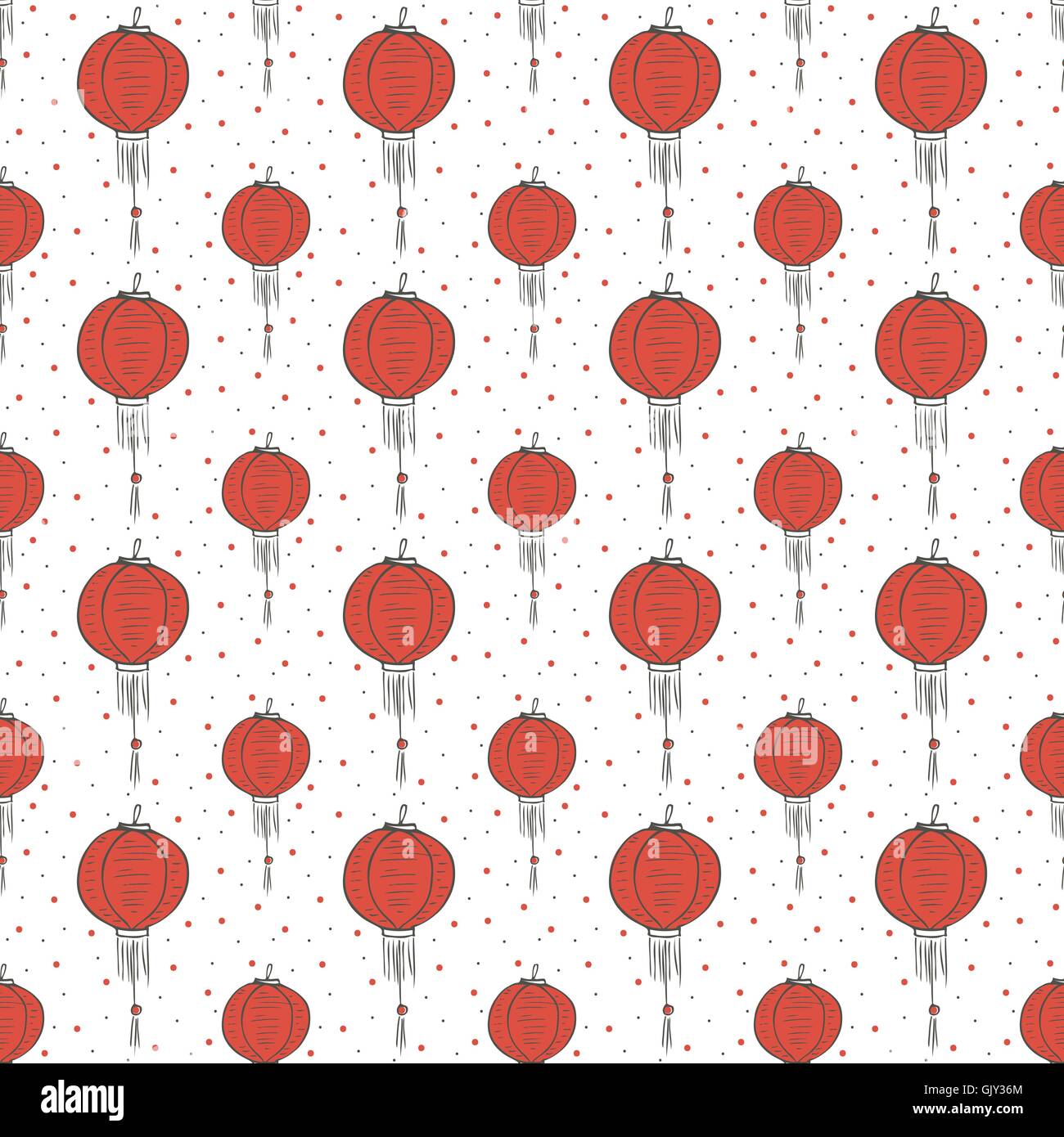 seamless pattern with Japan lantern Stock Vector Image & Art - Alamy